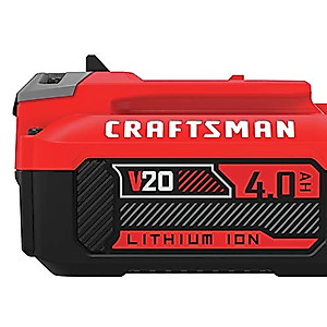 CRAFTSMAN V20 Lithium Ion Battery, 4.0-Amp Hour (CMCB204)