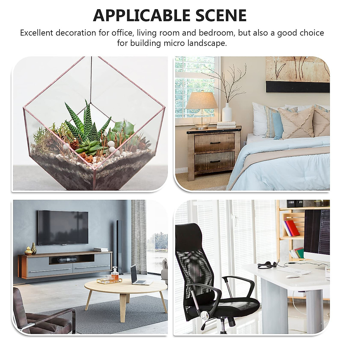 LIFKOME Miniature Garden Bench Miniature Dollhouse Furniture Doll House Decor Lawn Chair Fairy Gardens Accessories Decorations White