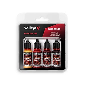Vallejo Game Color Set 72377 Red Color Set (4x18ml)