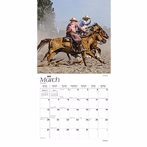 Cowboys 2022 12 x 12 Inch Monthly Square Wall Calendar, USA United States of America Rural Country