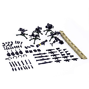 Lingxuinfo 192Pcs Military Army Weapons Toy Weapon Accessories for Brick Figures Army Weapons Sandbag Bricks Building Blocks Toy Compatible with Major Brand