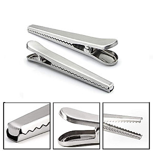 Flammi Set of 6/12 Bag Clips Stainless Steel Air Tight Sealing Clips (Set of 6)