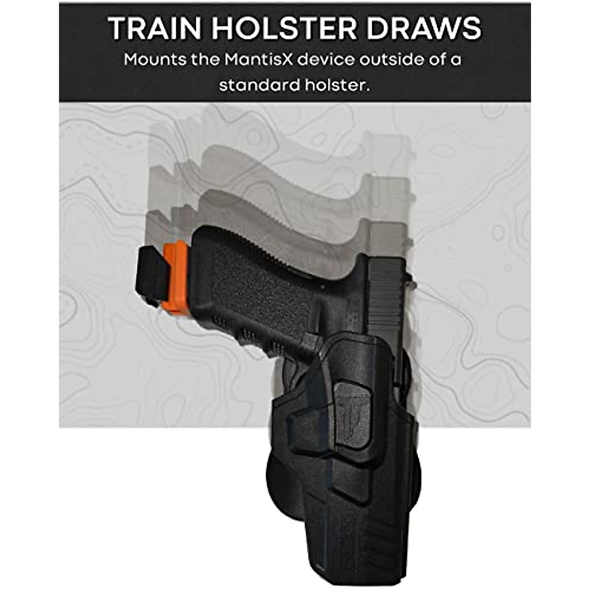 MagMount - Rail Mount Base Plate for Glock and Mantis X2, X3 and X10 | Fits Glock 17 19 22 23 26 | Magazine Base Plate Replacement (Orange)