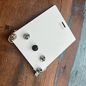 Badge Buddy Pin Holder for Nursing Pins - Horizontal 7 Hole Blank White Card Backer - Display Your Cute, Funny, Trading, Award & Medical Pins - Great for Nurse, Doctor, Student, Staff by Specialist ID