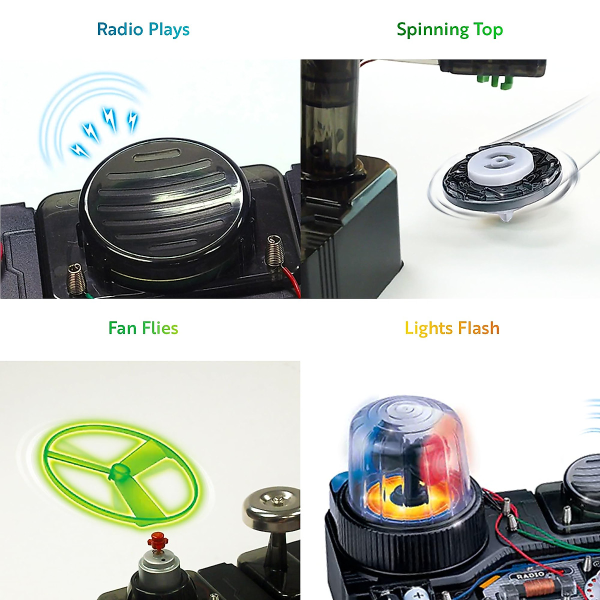 Playz Advanced Electrical Circuit Board Engineering Kit for Kids with 328+ STEM Projects on Electricity, Voltage, Currents, Resistance, & Magnetic Science | Gift for Children Age 8-13+