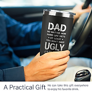 KATLADIZ Gifts for Dad from Daughter Son - Dad Gifts from Daughter - Fathers Day Presents, Happy Birthday Gifts for Dad, Dad Birthday Gift - Father Gifts, Presents for Dad - 20 Oz Tumbler