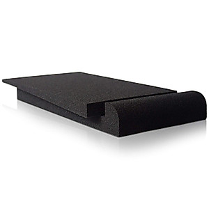 Studio Monitor Isolation Pads - Suitable for 4"- 5" inch Speakers - Speaker Isolation Pads Fits Most Desktops - High-Density Acoustic isolation Foam - Angled Speaker Foam Stand - 2 Speaker Pads