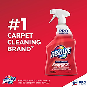 Resolve Professional Strength Spot and Stain Carpet Cleaner, Red, 32 Fl Oz (Pack of 1)