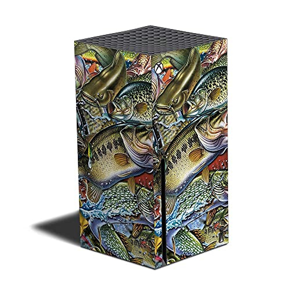 MIGHTY SKINS Skin Compatible with Xbox Series X - Action Fish Puzzle | Protective, Durable, and Unique Vinyl Decal wrap Cover | Easy to Apply and Change Styles | Made in The USA (MIXBSERX-Action Fish Puzzle)