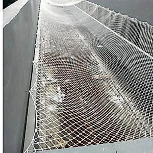 ASPZQ Children Nylon Rope Net Stair Protection Net Balcony Anti-Fall Net Pet Net Children's Railing Stair Balcony Protective Netting Color : 5cm mesh, Size : 2x10m(7x33ft)