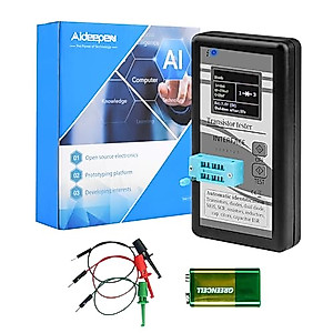 Aideepen Transistor Tester,Atmega328 Mosfet Automatic Checker Detector Capacitor Tester for NPN PNP Transistor Diode Resistor Inductor Capacitance MOS SCR LCR ESR