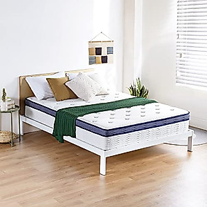 Olee Sleep 12 Inch Midnight Euro Top Gel Memory Foam Spring Hybrid Mattress, Mattress In a Box, CertiPUR-US Certified, Queen