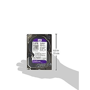WD Purple 5TB Surveillance Hard Disk Drive - 5400 RPM Class SATA 6 Gb/s 64MB Cache 3.5 Inch - WD50PURX