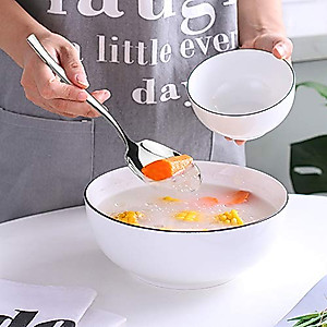 Idotry 8-Piece Stainless Steel Buffet Serving Spoon, Large Serving Spoon