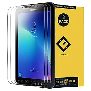 Galaxy Tab Active 2 8.0 Glass Screen Protector,(3 Pack) Anti-Fingerprint Ultra-Thin Clear 9H Hardness Shatter Proof Tempered Protective Film Replacement for Samsung Galaxy Tab Active 2 8.0 T395 T390.