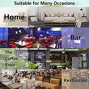 Cup Coasters, Newness Cup Coasters Set with Decorative Rack, Stainless Steel Tabletop Display Round Cup Coaster with Holder, Silver, Set of 4