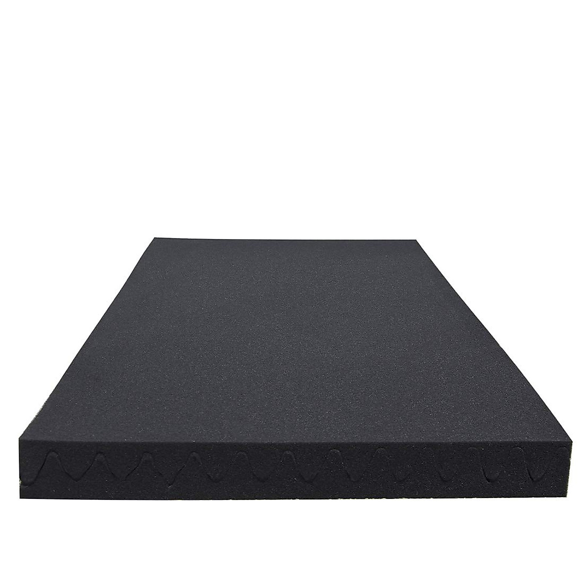 Kaishengwei Acoustic Foam Egg Crate Panel Studio Foam Wall Panel 48" X 24" X 2" (4 PACK, Black)