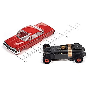 Auto World Thunderjet OK Used Cars 1962 Chevrolet Bel Air Coupe (Red) HO Scale Slot Car