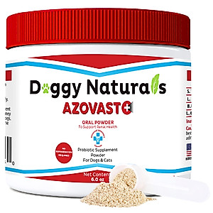 Azovast Plus Kidney Health Supplement for Dogs & Cats, Oral Powder (6 Oz) - (120 Doses/Jar) NO Refrigeration Required - Help Support Kidney Function & Manage Renal Toxins (Made in U.S.A) (6 Oz)