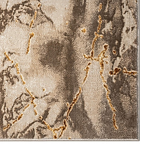 LUXE WEAVERS Marble Abstract Beige 4x5 Area Rug