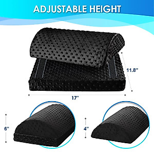 TYASOKI Foot Rest Under Desk - Desk Foot Rest with 2 Adjustable Heights - Ergonomic Footrest Under Desk for Office Chair & Gaming Chair - Foots Tool for Home Airplane Car to Relieve Back Knee Pain …