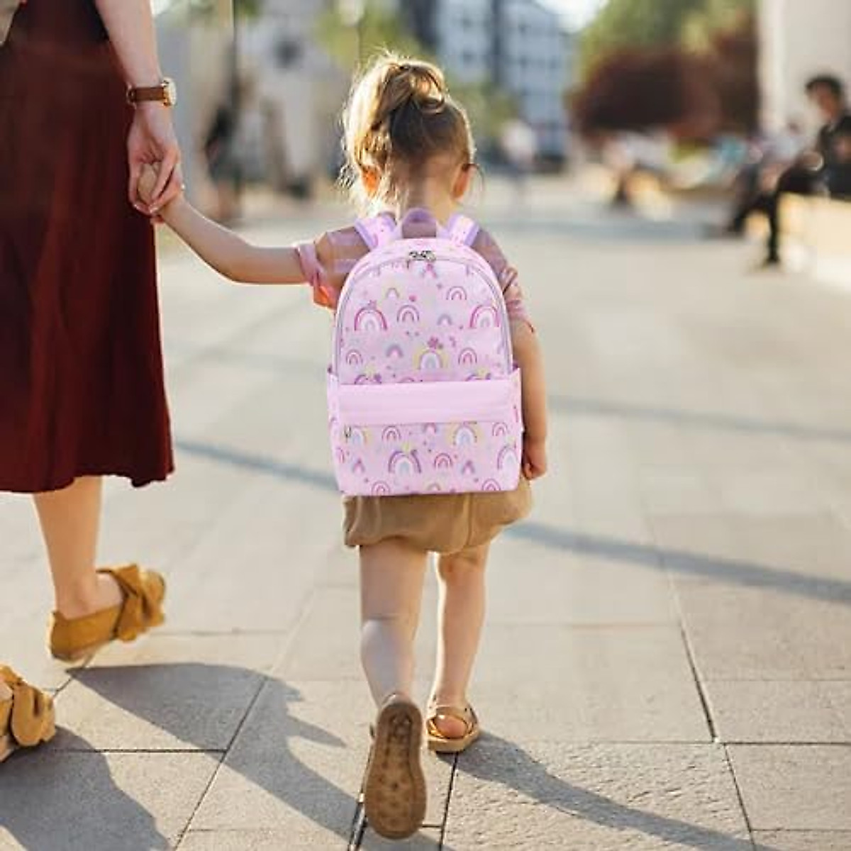 CAMTOP Cute Kids Toddler Backpack Girls Boys Small Rainbow School Bookbags Age 1-3 Daycare Nursary Travel Bags