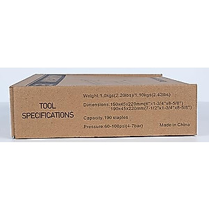 KAMSIN K7116 22 Gauge Pneumatic Upholstery Staple Gun 3/8-Inch Crown 71 Series Air Power Fine Wire Stapler 1/4-Inch to 5/8-Inch Leg Length Upholstery Stapler Furniture Stapler for Fabric, Upholstering