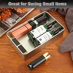 ACXFOND 10 Pack Empty Metal Tins Box with Lid, cookie tins with lids Tins Cans Storage Container for Treats, Gifts, Favors, Candle and Crafts (7.2 x 4.4 x 1.7 Inches)