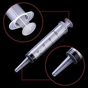 Frienda Large Plastic Syringe 4 Pack Measuring Syringe Tools Dispensing Multiple Uses (20 ml and 60 ml)