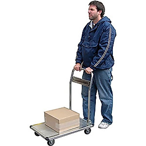 Global Industrial Folding Platform Truck, Aluminum, 29 x 19, 400 lb. Capacity