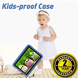 VNEIMQN Tablet for Kids, 10 Inch Kids Tablet, Android 13, 4GB+64GB, 8-core CPU,WiFi, 8000mAh,1280 * 800 HD Display, Cameras, Parental Control, Ages 3-12