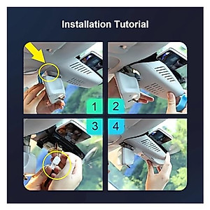 FITCAMX 4K Orignal Factory Look Car Camera WiFi Connection Dash Cam Compatible with Mercedes Benz EQA 2021 2022 2023 2024 (Color : HD2-5828, Size : 4K Front Cam 64GB)