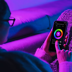 Monster Multi-Color and Warm-White LED Light Bulb, 16,000,000 Lighting Possibilities, Customizable with App, Compatible with Alexa/Siri/Google Assistant, Wi-Fi Enabled, 2-Pack, 9 Watt