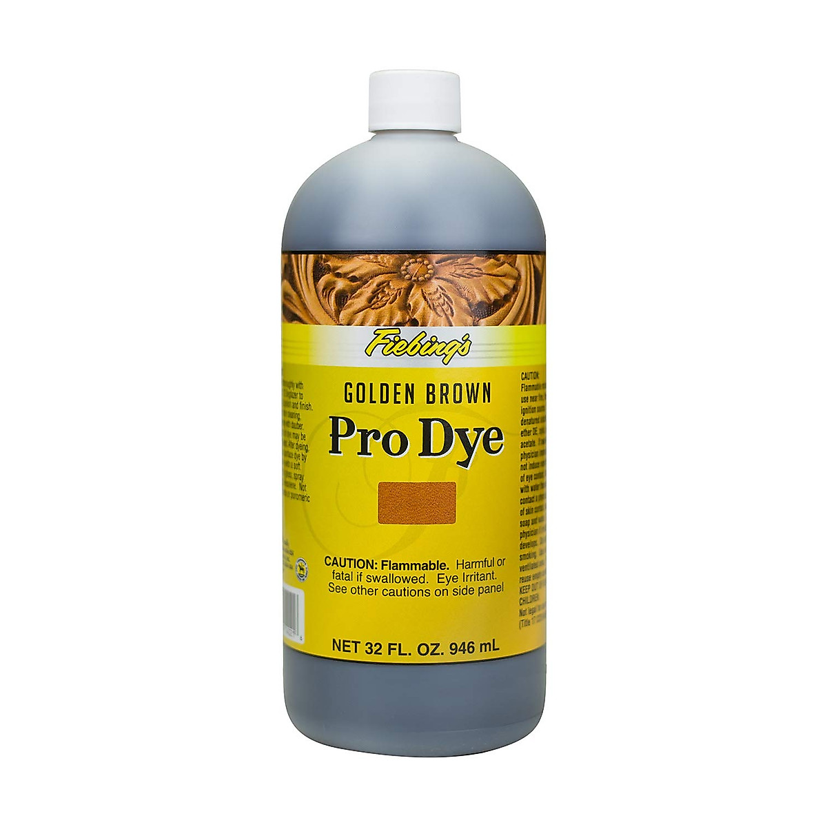 Fiebing's - Pro Dye 32 Oz Golden Brown - Professional Oil Dye for Dyeing Leather…
