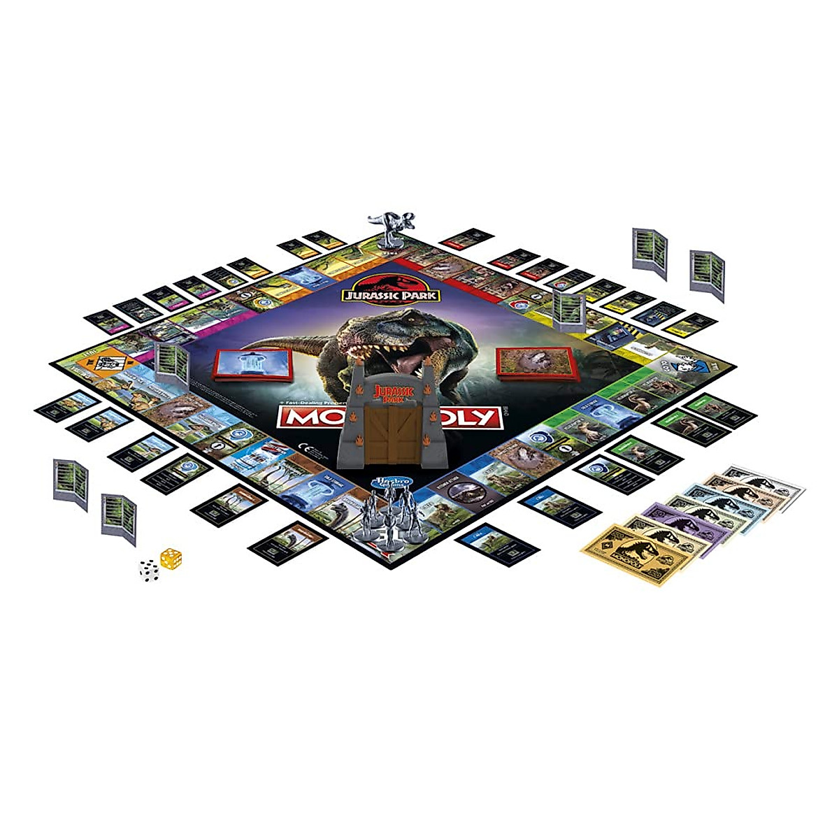 Monopoly: Jurassic Park Edition Board Game for Children Aged 8 and Up