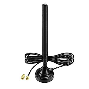 SUPERBAT 4G LTE Magnetic Mount External Antenna RP SMA Male Antenna for Verizon T-Mobile Router Gateway Modem Camera RTL SDR dongles Helium Hotspot RAK Sensecap M1 Finestra Miner etc.