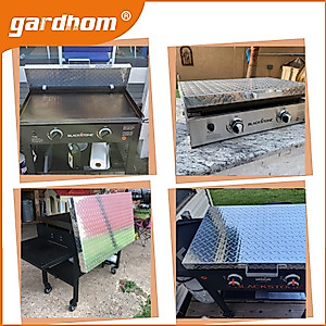 Griddle Cover 28Inch, gardhom Aluminum Hard Top Lid with Handle Outdoor BBQ Hood Lightweight Durable for 28” Blackstone Grill Cover