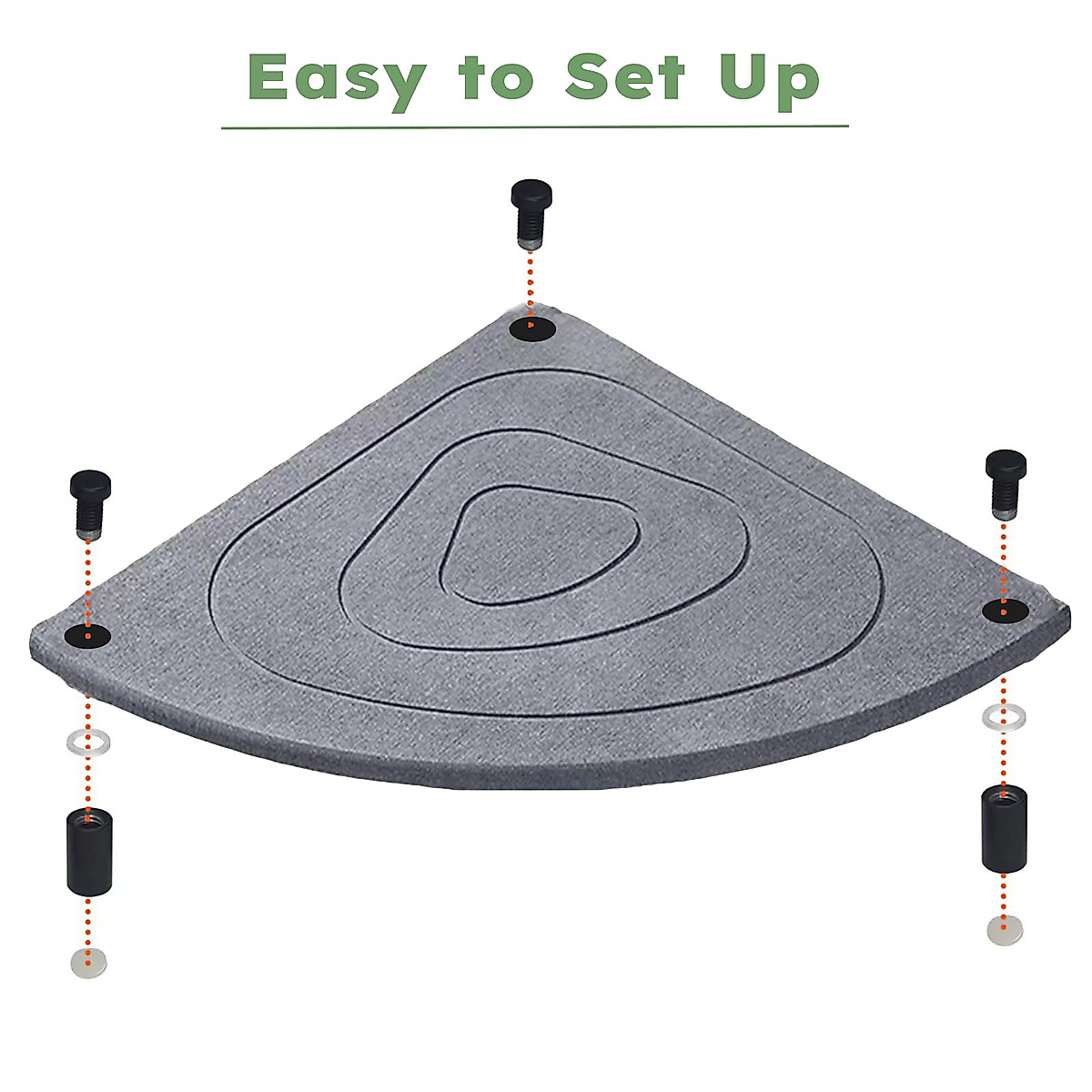 FOWSEEK Stone Drying Tray, Diatomite Instant Dry Sink Organizer for Bathroom Kitchen Counter, Water Absorbing Stone Tray for Sink Sponge Soap Holder Dispenser, Fast Drying Sink Caddy