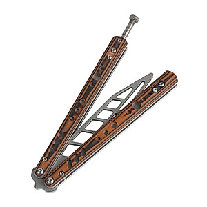 Andux Flip Tool CSGO Titanium Lightweight with Holes for Training CS/HDD40 Maple Yellow