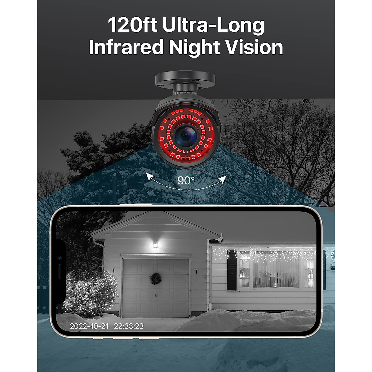 ZOSI 1080P HD 1920TVL Hybrid 4-in-1 TVI/CVI/AHD/960H CVBS CCTV Surveillance Weatherproof Bullet Security Camera Outdoor Indoor,120ft Night Vision,For HD-TVI,AHD,CVI and CVBS/960H analog DVR