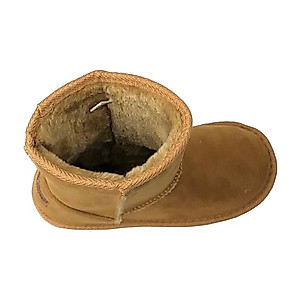REDVOLUTION New Kids Classic Snow Boots Faux Fur Midcalf Outdoor Boots (Big Kid) (4030 camel, numeric_2)