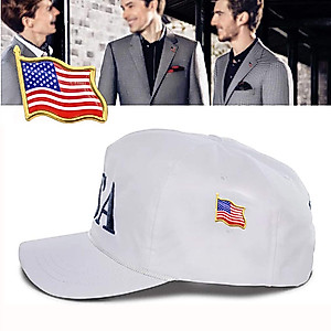 50 PCS American Flag Lapel Pins -50 USA Waving Flag Pins United States US Badge Pins brooch for patriotic display -50 pack