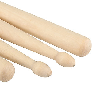 MUKCHAP 15 Pairs/30 PCS 5A Drum Sticks, Maple Drumsticks, Wood Drum Sticks Bulk for Drumming, Practice, Performance, Relaxation