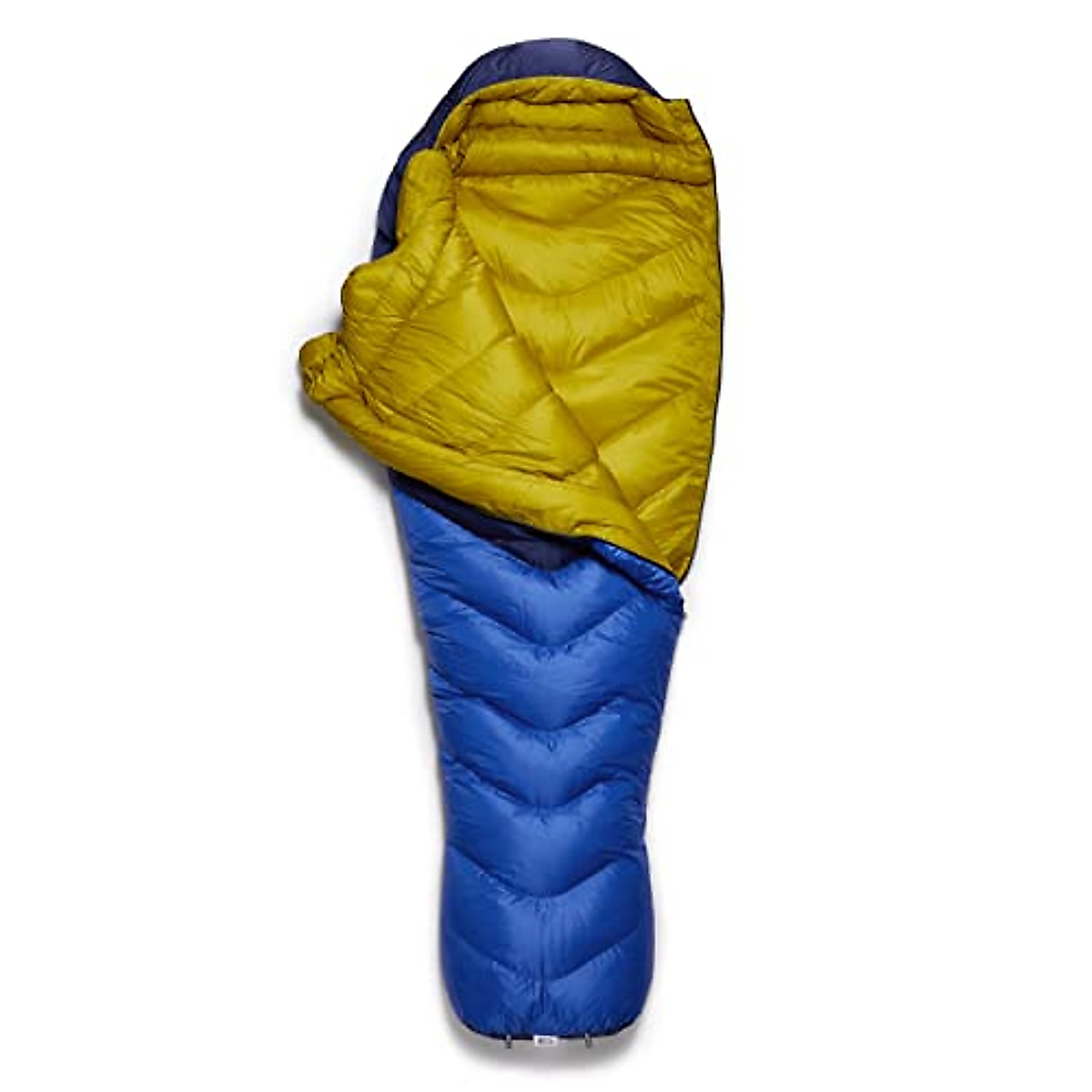 Rab Neutrino 600 Down Insulated Lightweight Mummy Sleeping Bag for Climbing and Mountaineering - Nightfall Blue - 10 Degree, Long, Left Zip
