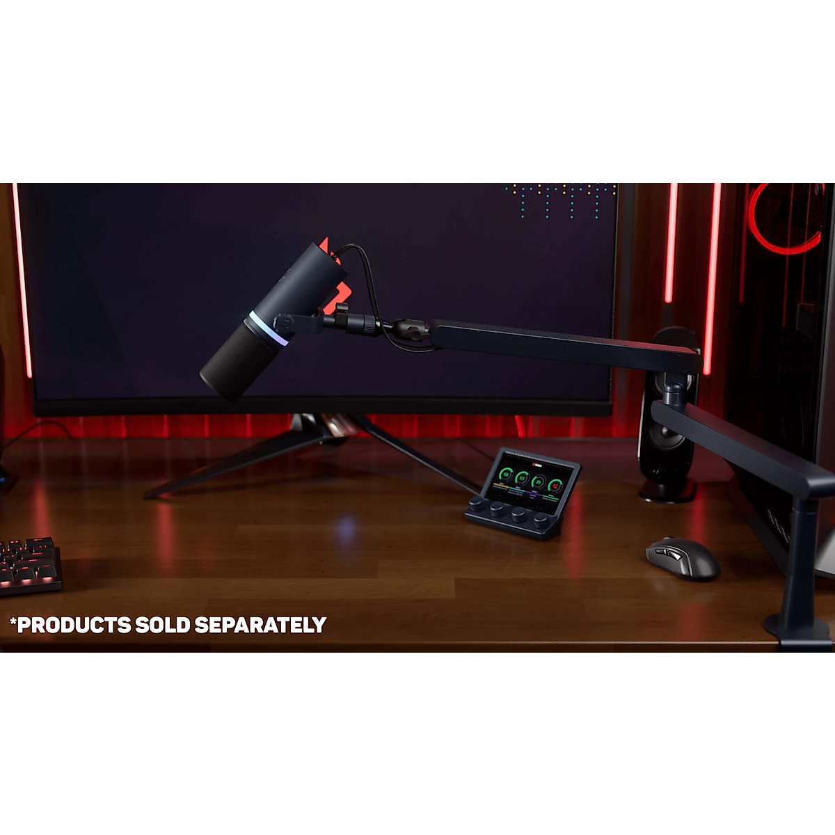 BEACN Mix USB C Audio Controller | Windows and MacOS Audio Mixer for Gaming or Work| 4-Channel Audio Control with 5" Full-Color Display & Precision Knobs | Drag-and-Drop Customization (Dark)