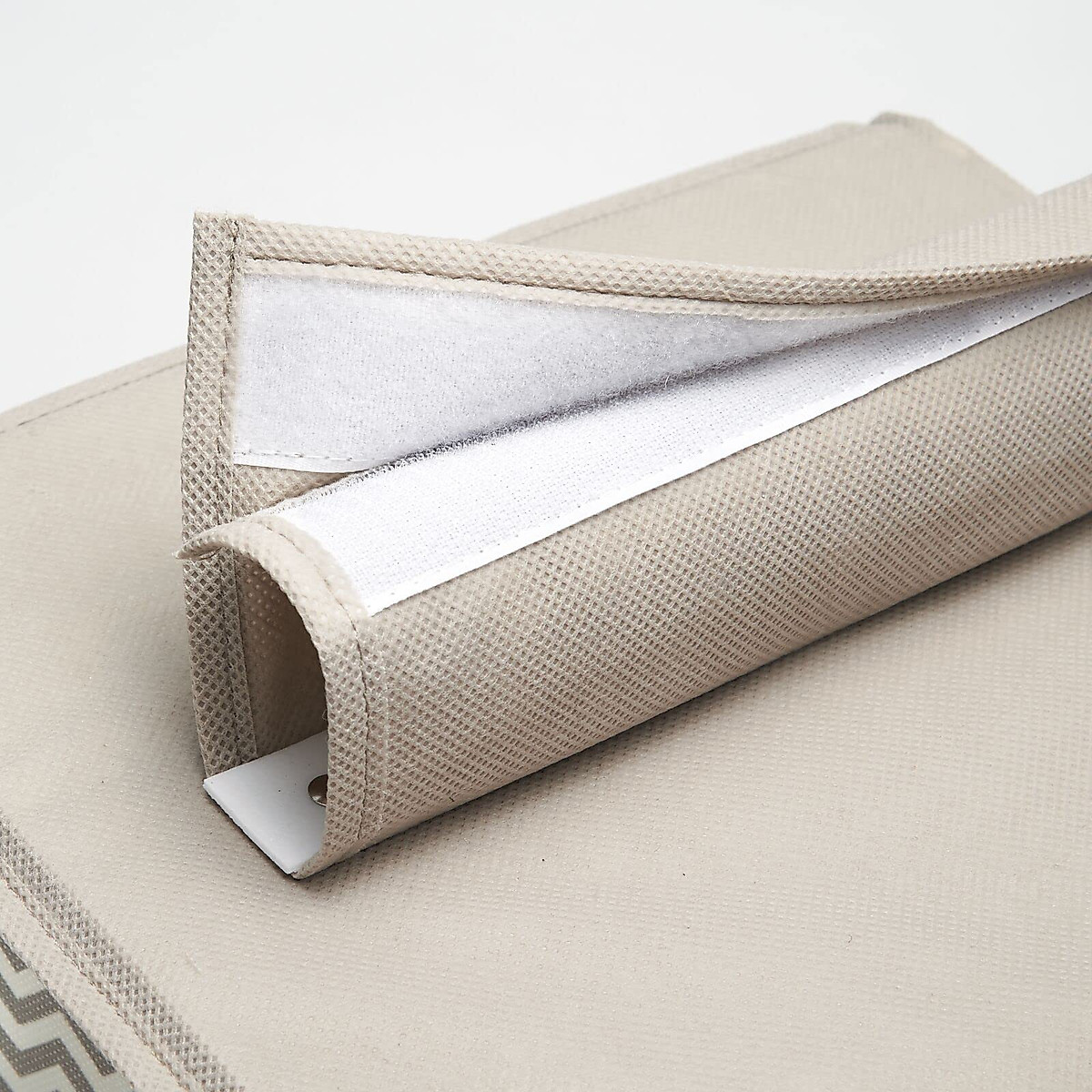 mDesign Long Soft Fabric Over Closet Rod Hanging Storage Organizer with 12 Divided Shelves, Side Pockets for Child/Kids Room or Nursery, Store Diapers, Wipes, Lotions, Toys - Taupe/Natural