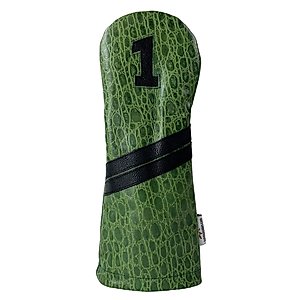 Genuine Leather Green Croc Ace Driver Golf Headcover by Sunfish