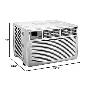 Arctic Wind 15,000 BTU 115V Window Air Conditioner & Dehumidifier with Remote Control, Window AC Unit for Apartment, Bedroom, & Large Rooms up to 700 Sq. Ft. in White