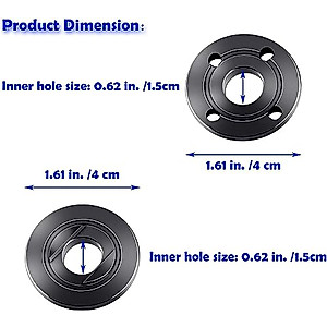 Podoy Angle Grinder Outer Lock Flange Nut for Compatible with Dewalt Milwaukee Makita Bosch Black & Decker Ryobi 5/8"-11 Fits All 4-1/2" (3 Pack)