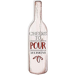 Fun Wine Bottle Magnets for Refrigerators (4 in, 12 Pack)